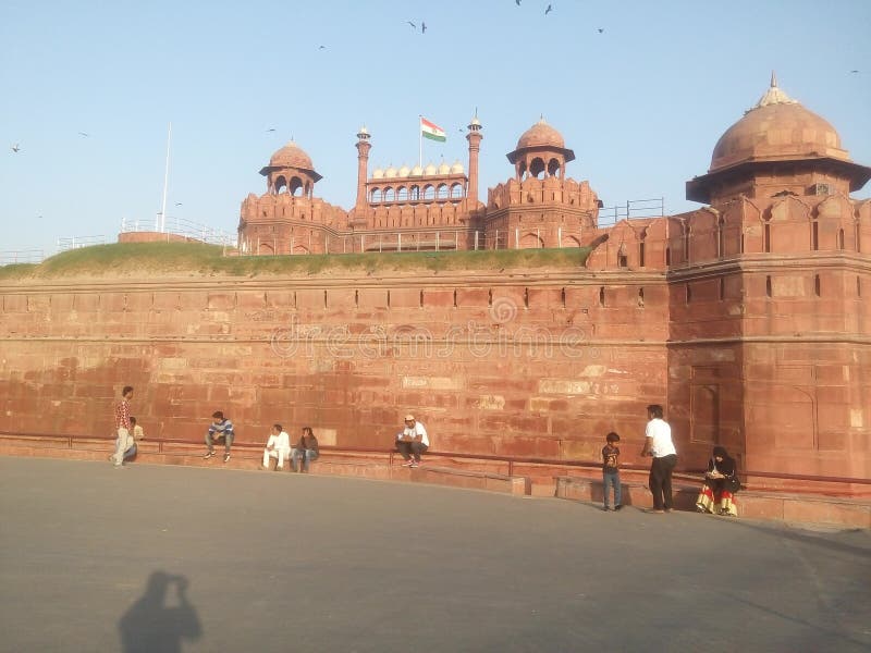 Red fort India editorial stock image. Image of building - 83091864