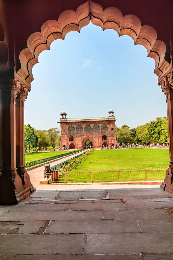 Red Fort in New Delhi, India Stock Image - Image of marble, residence ...