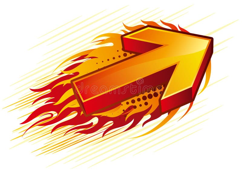 Red forward arrow stock vector. Illustration of border - 15479947