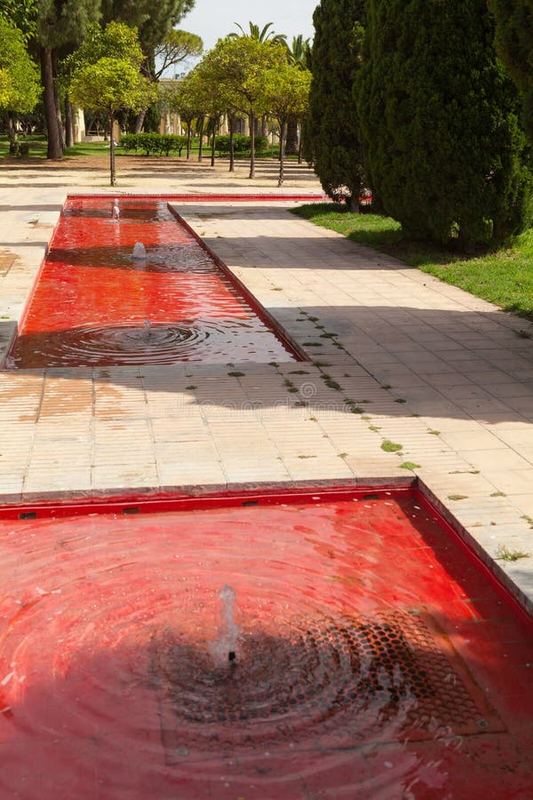 Red Fountain Turia Park Valencia Stock Photos - Free & Royalty-Free ...