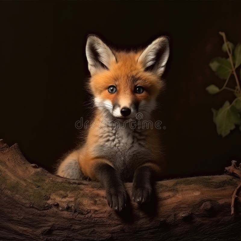 Red Fox Cub, Cute Little Wild Predators in Natural Environment Stock ...