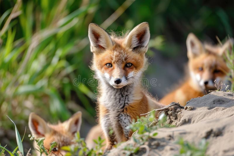 Young Red Fox Den Stock Illustrations – 44 Young Red Fox Den Stock ...