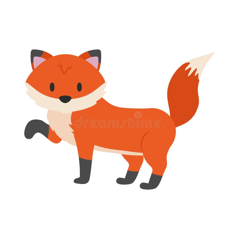 Red fox cute stock vector. Illustration of design, animal - 295646747