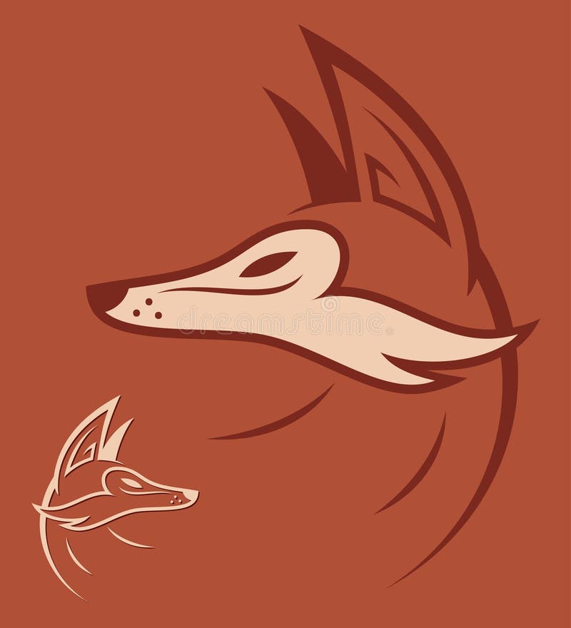 Red fox head stock vector. Illustration of mascot, clever - 28390015