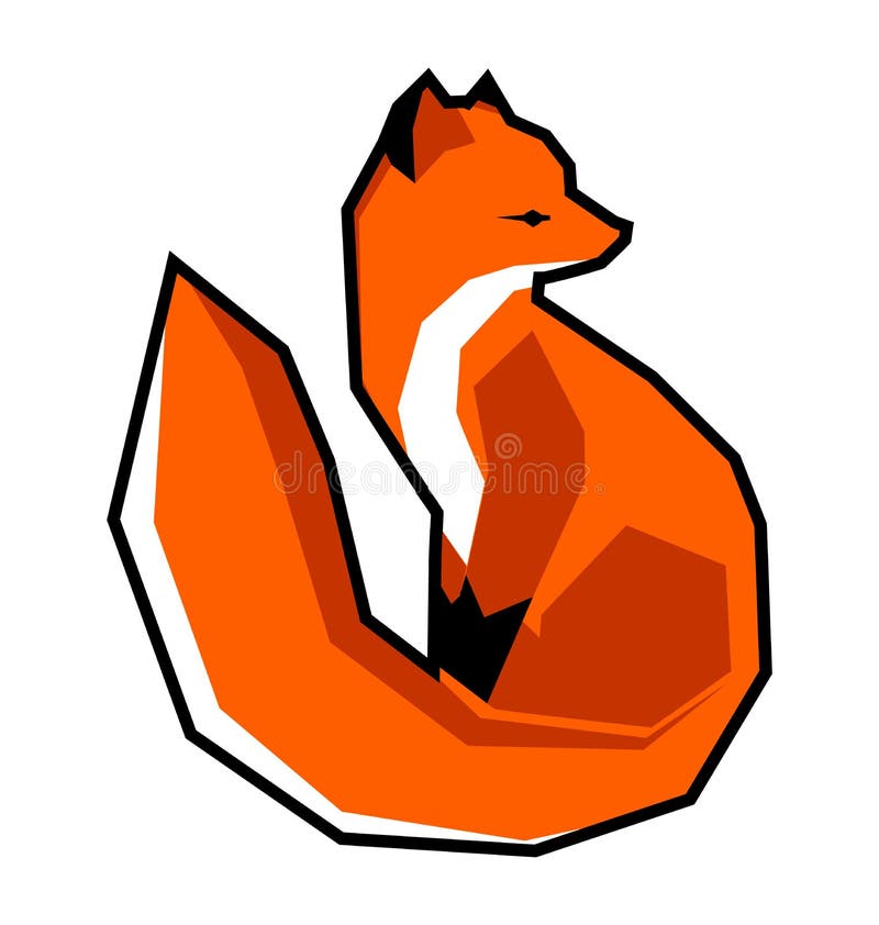 Red Fox Illustration Vector Stock Vector - Illustration of symbol ...