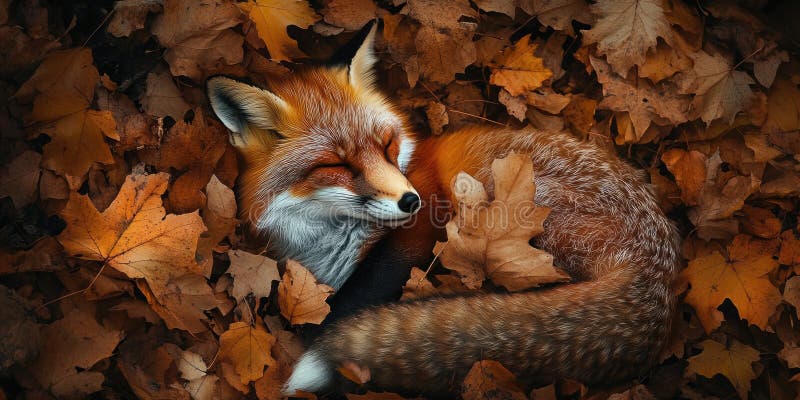 Red Fox Leaf Pile Stock Photos - Free & Royalty-Free Stock Photos from ...