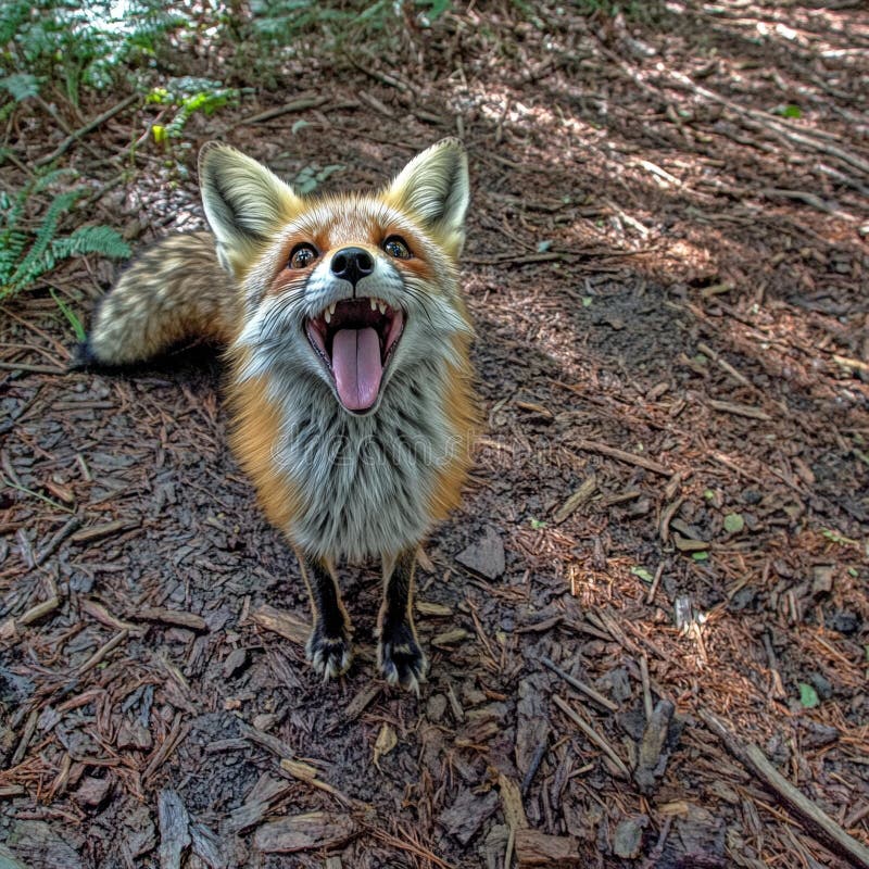 Red Fox Looking at the Camera Stock Image - Image of mammal, outside ...
