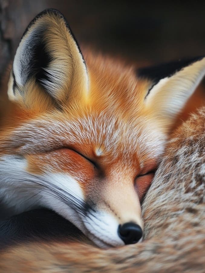 Red Fox Resting stock image. Image of closeup, cute - 362064901