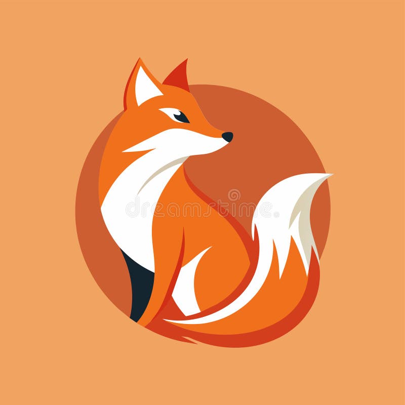 Red Fox Circle Stock Illustrations – 860 Red Fox Circle Stock ...