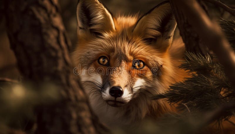 Fox Staring Stock Illustrations – 160 Fox Staring Stock Illustrations ...