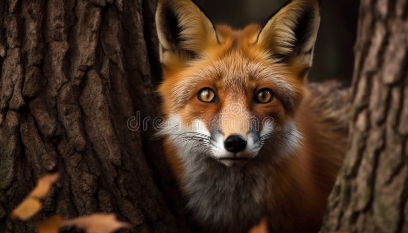 Red Fox Staring, Fur and Whisker in Focus, Beauty in Nature Generated ...