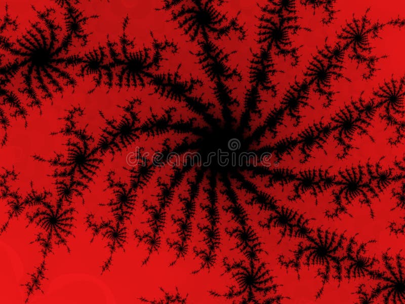 Red fractal stock illustration. Illustration of chaos - 13025506