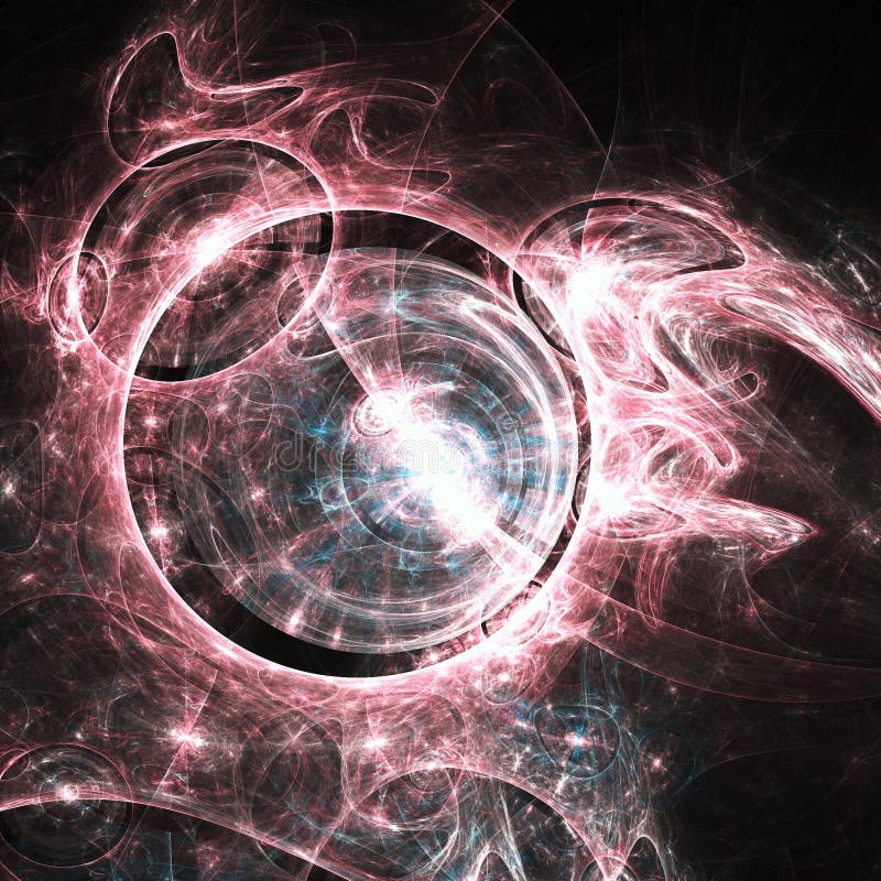 Red fractal machine stock illustration. Illustration of card - 128537913