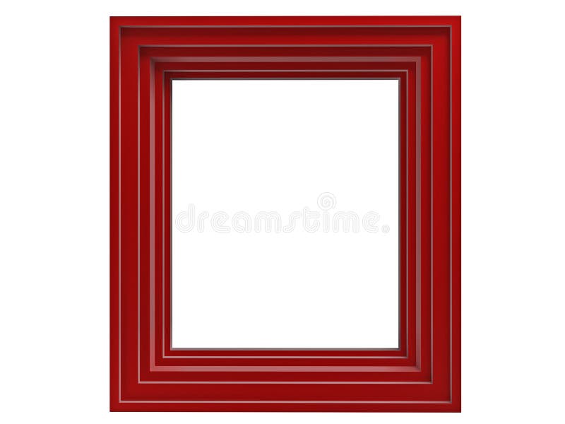 Red frame stock illustration. Illustration of collection - 3057438