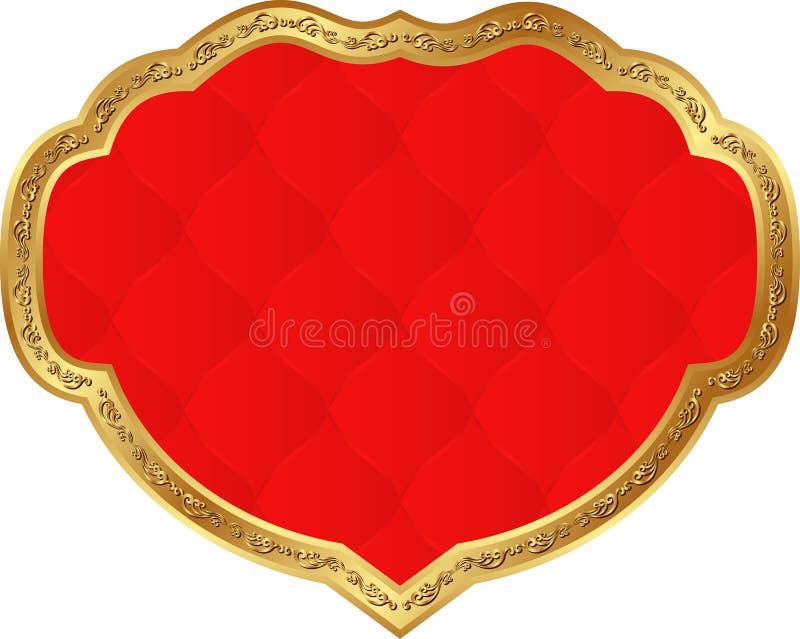 Red frame stock vector. Illustration of classical, decor - 44672372