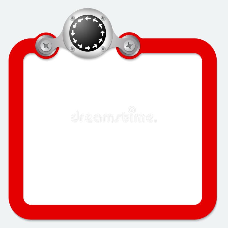 Red frame stock vector. Illustration of head, black, pointers - 50981267