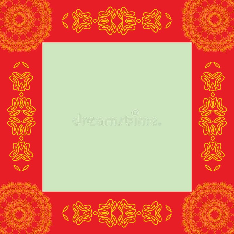 Red frame stock vector. Illustration of invitation, postcard - 62505066