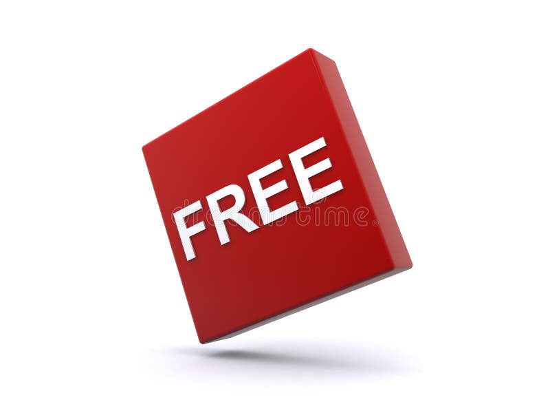 Red free sign stock illustration. Illustration of gratis - 21477188