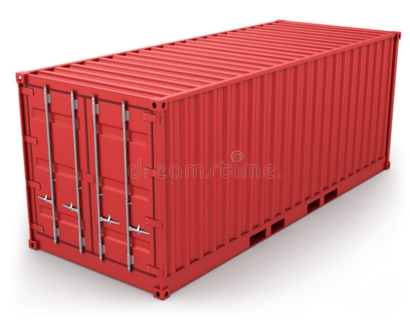 Shipping container stock illustration. Illustration of import - 21512336