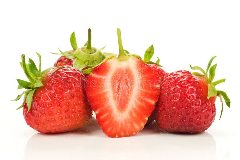 Red fresh strawberries stock photo. Image of agriculture - 14820606