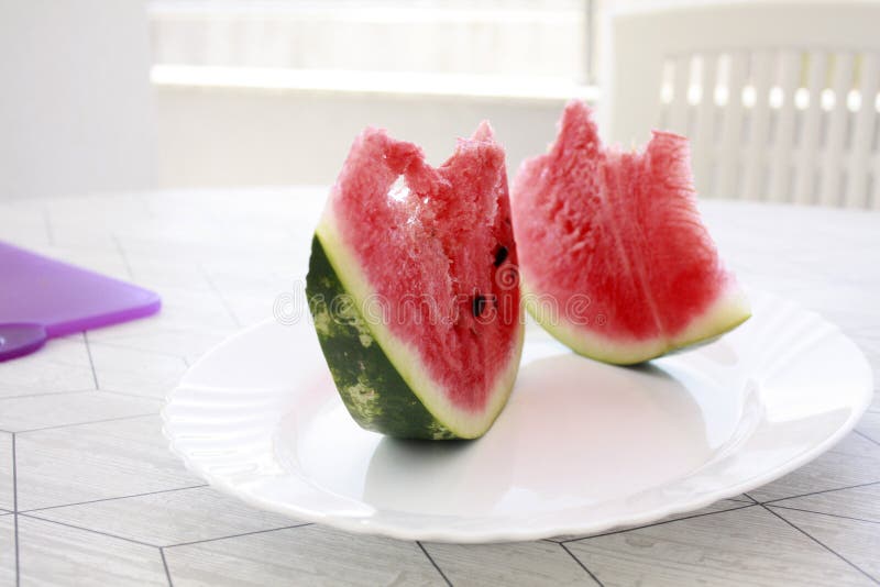 Watermelon stock photo. Image of juicy, fruit, plate - 99291914