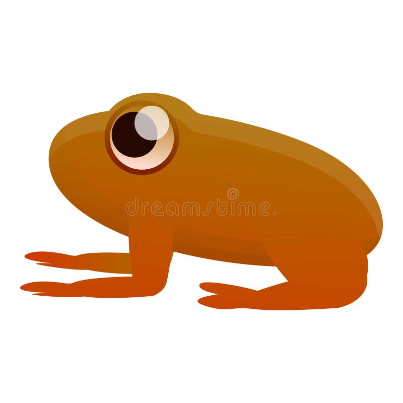Red Frog Icon, Cartoon Style Stock Vector - Illustration of toad ...