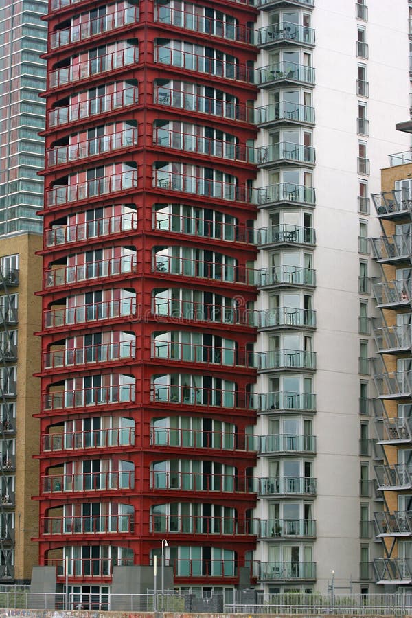 Symmetrical Front Shoot of an Office Building with Blue Sky from Stock ...