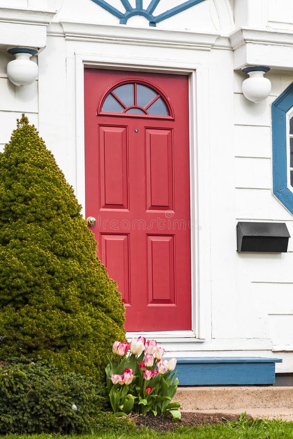 Red Door home stock photo. Image of georgian, entrance - 1843568
