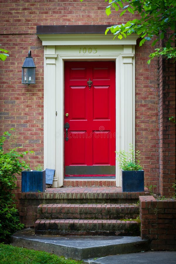 Red Door stock image. Image of design, door, bright, building - 5900027