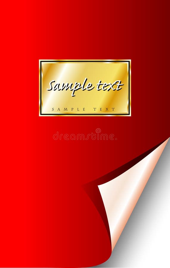 Red front page stock vector. Illustration of message, poster - 5448645
