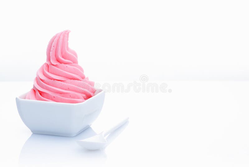 Red frozen yogurt stock photo. Image of creamy, cold - 25420382