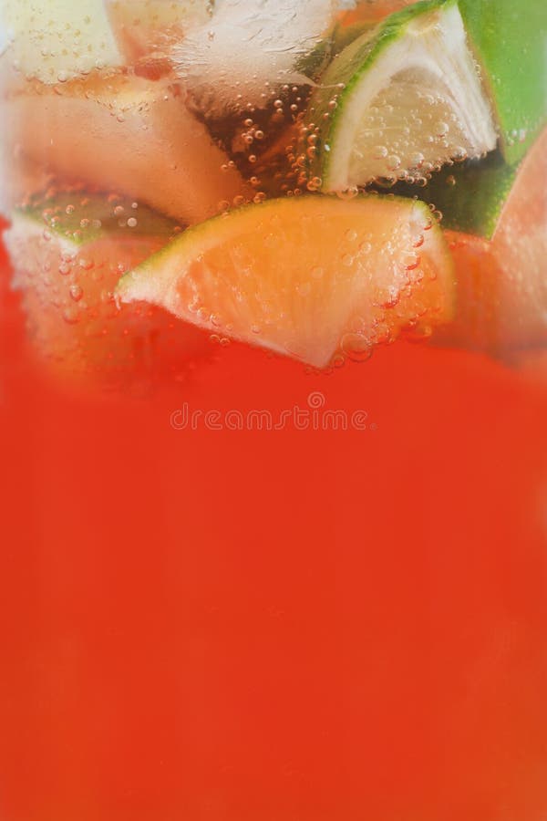 Red fruit drink stock photo. Image of fresh, macro, cold - 15432846