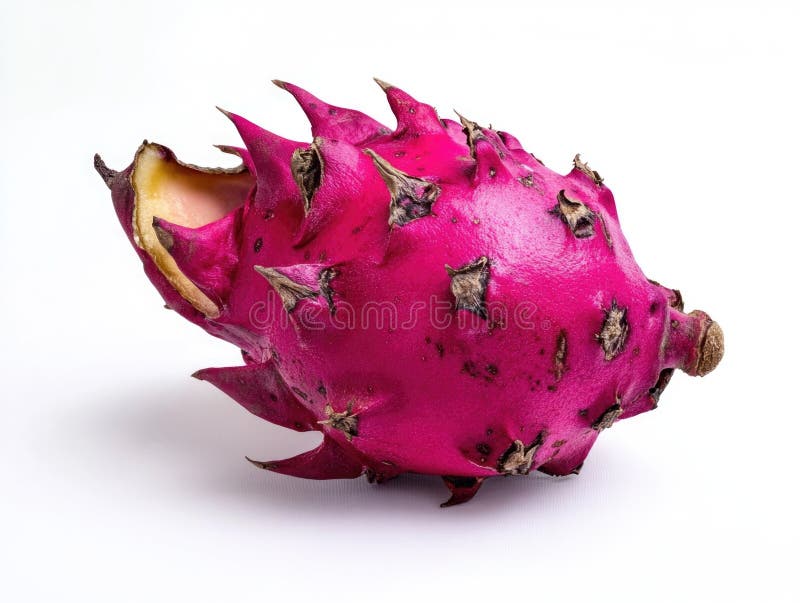 A Red Fruit with a Lot of Spikes on it Stock Photo - Image of pitahaya ...