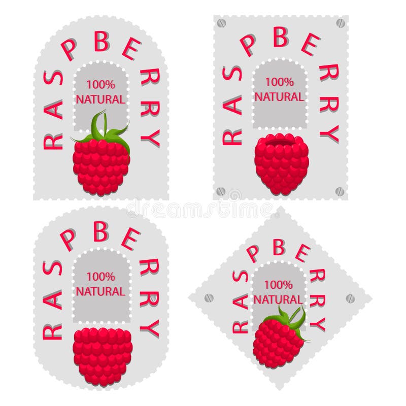 Red fruit raspberry stock vector. Illustration of logo - 84581825