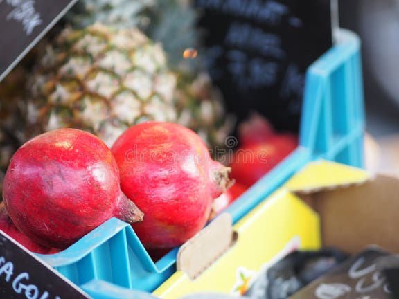 Ruby and Pineapple in Basket Stock Photo - Image of blue, green: 129088194