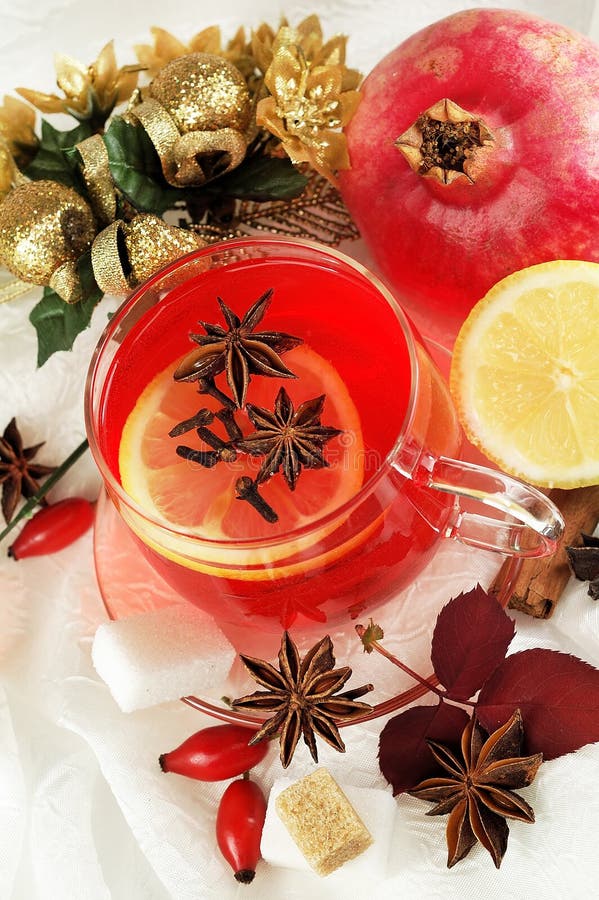 Red fruit tea stock photo. Image of organic, refreshing - 14370800