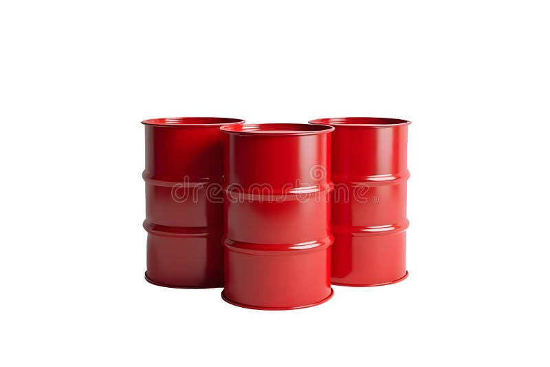 Red Fuel Tank on a White Background,with Clipping Path Stock ...