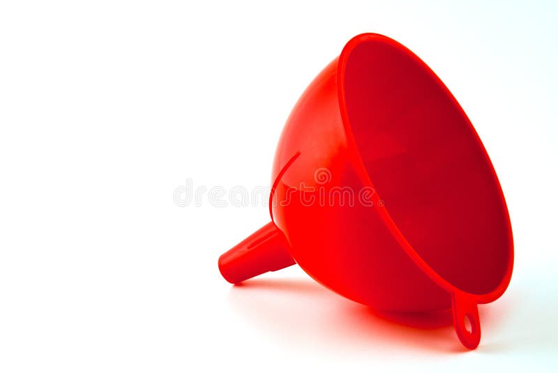 Red funnel stock image. Image of cone, handle, abstract - 21333885
