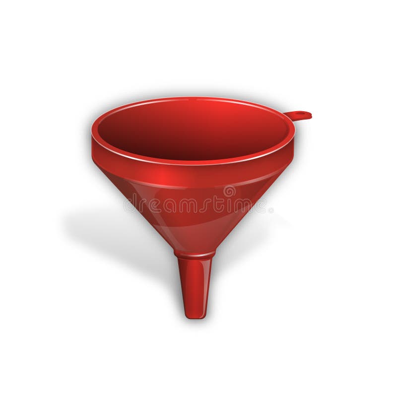 Marketing funnel stock illustration. Illustration of channel - 35001260