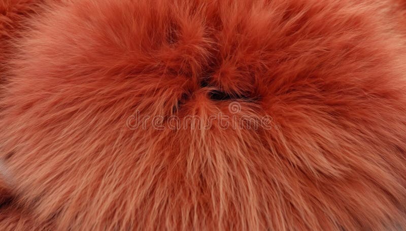 Red Fur Texture Top View. Red Sheepskin Background. Fur Pattern ...