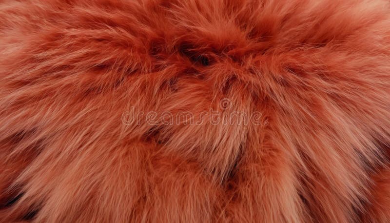Red Fur Texture Top View. Red Sheepskin Background. Fur Pattern ...