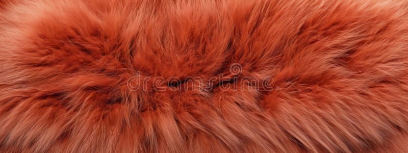 Red Fur Texture Top View. Red Sheepskin Background. Fur Pattern ...
