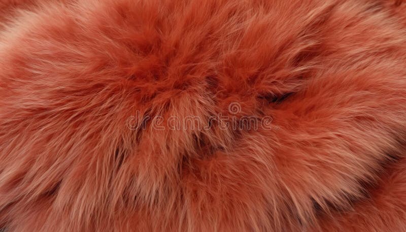 Red Fur Texture Top View. Red Sheepskin Background. Fur Pattern ...