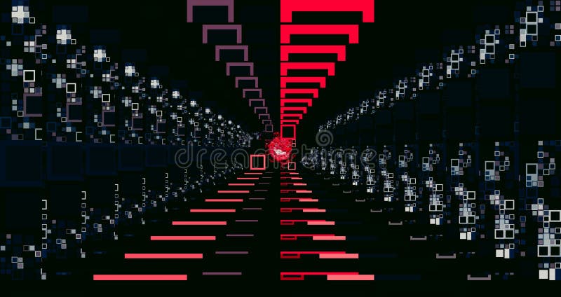 Red Future Abstract Background Shapes Blurs Stock Image - Image of ...