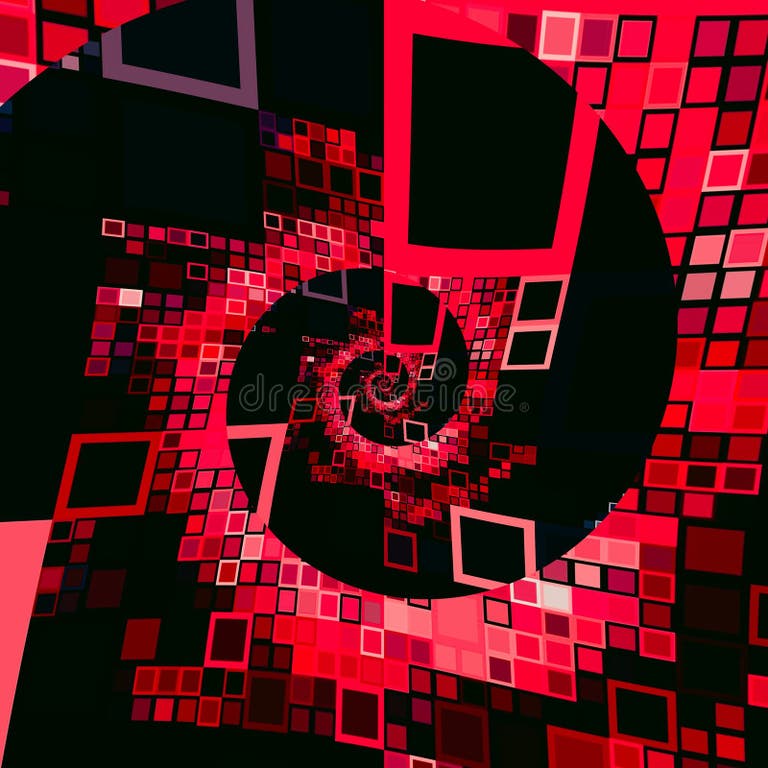 Red Future Abstract Background Shapes Blurs Stock Illustration ...