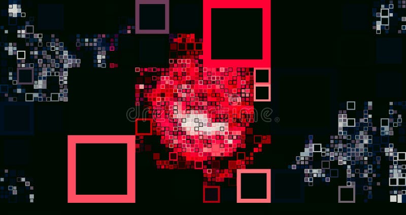 Red Future Abstract Background Shapes Blurs Stock Illustration ...