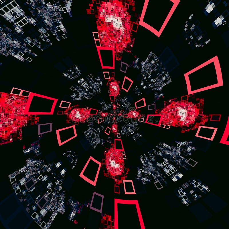 Red Future Abstract Background Shapes Blurs Stock Illustration ...