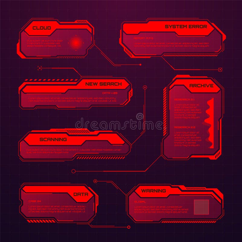 Red Hud Ui Stock Illustrations – 294 Red Hud Ui Stock Illustrations ...