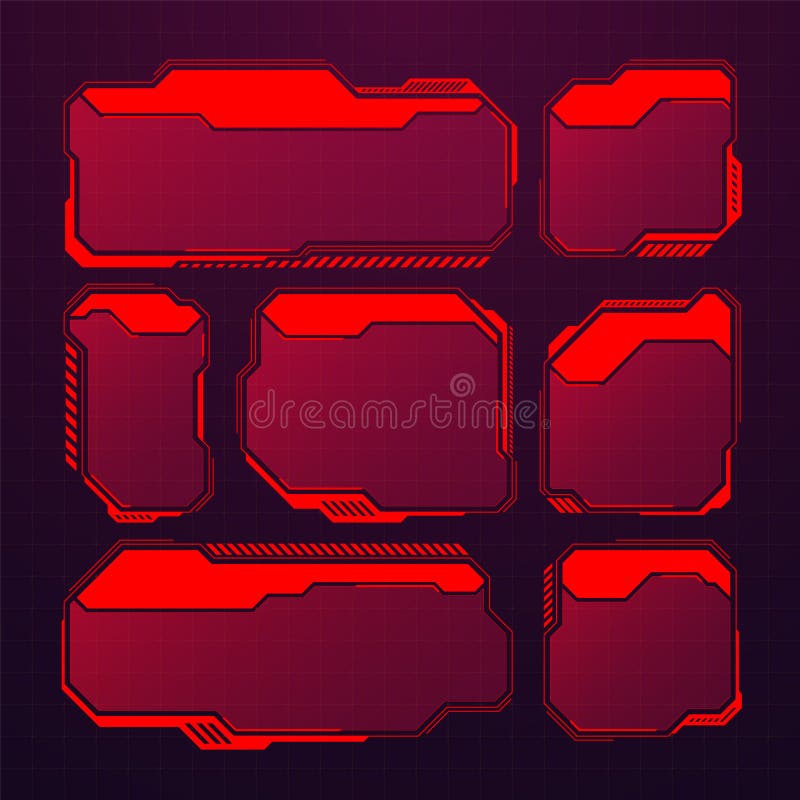 Red Sci Fi Warning Border Stock Illustrations – 77 Red Sci Fi Warning ...