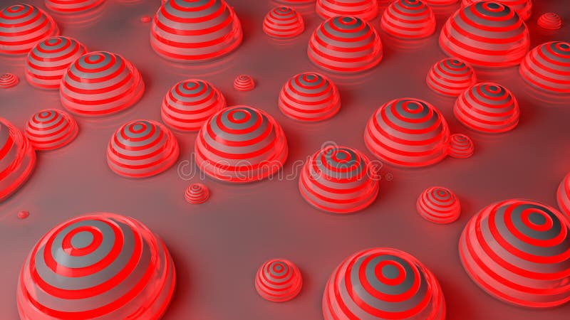 Red Futuristic Spheres Background Stock Illustration - Illustration of ...